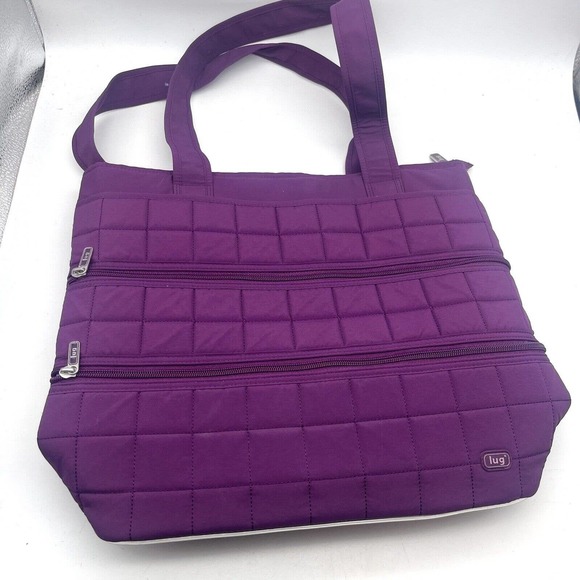 lug | Bags | Lug Taxi Cab Purple Tote Shoulder Bag Quilted Travel ...